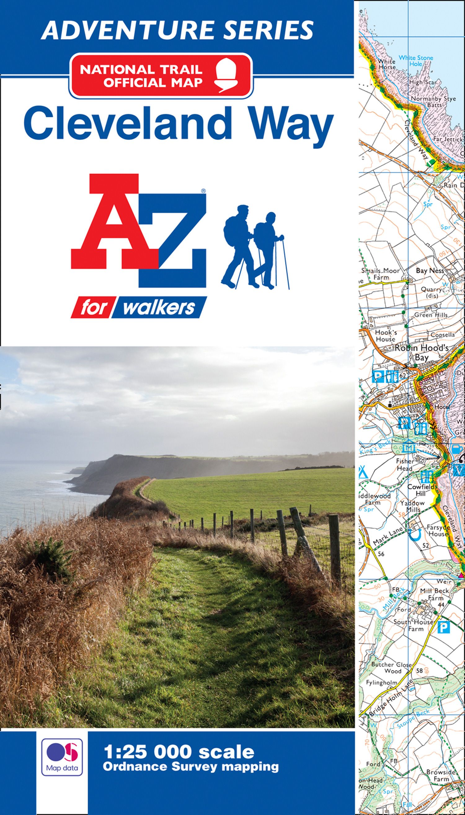 A-Z Adventure Series – Cleveland Way National Trail Official Map | Good ...
