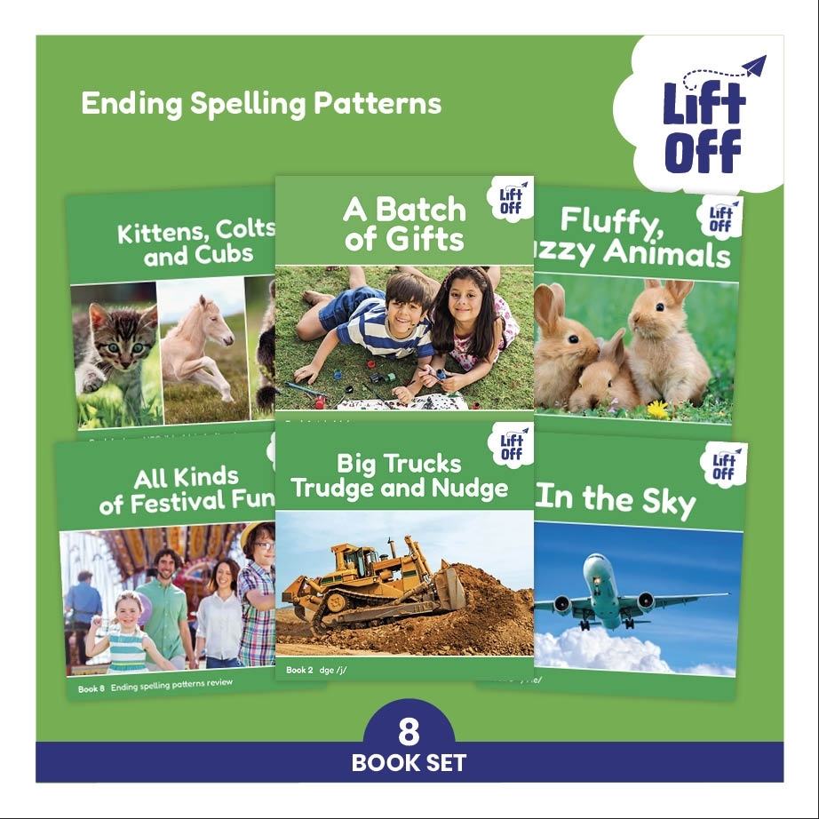 Phonic Books Lift Off Readers Ending Spelling Patterns | Good Reading