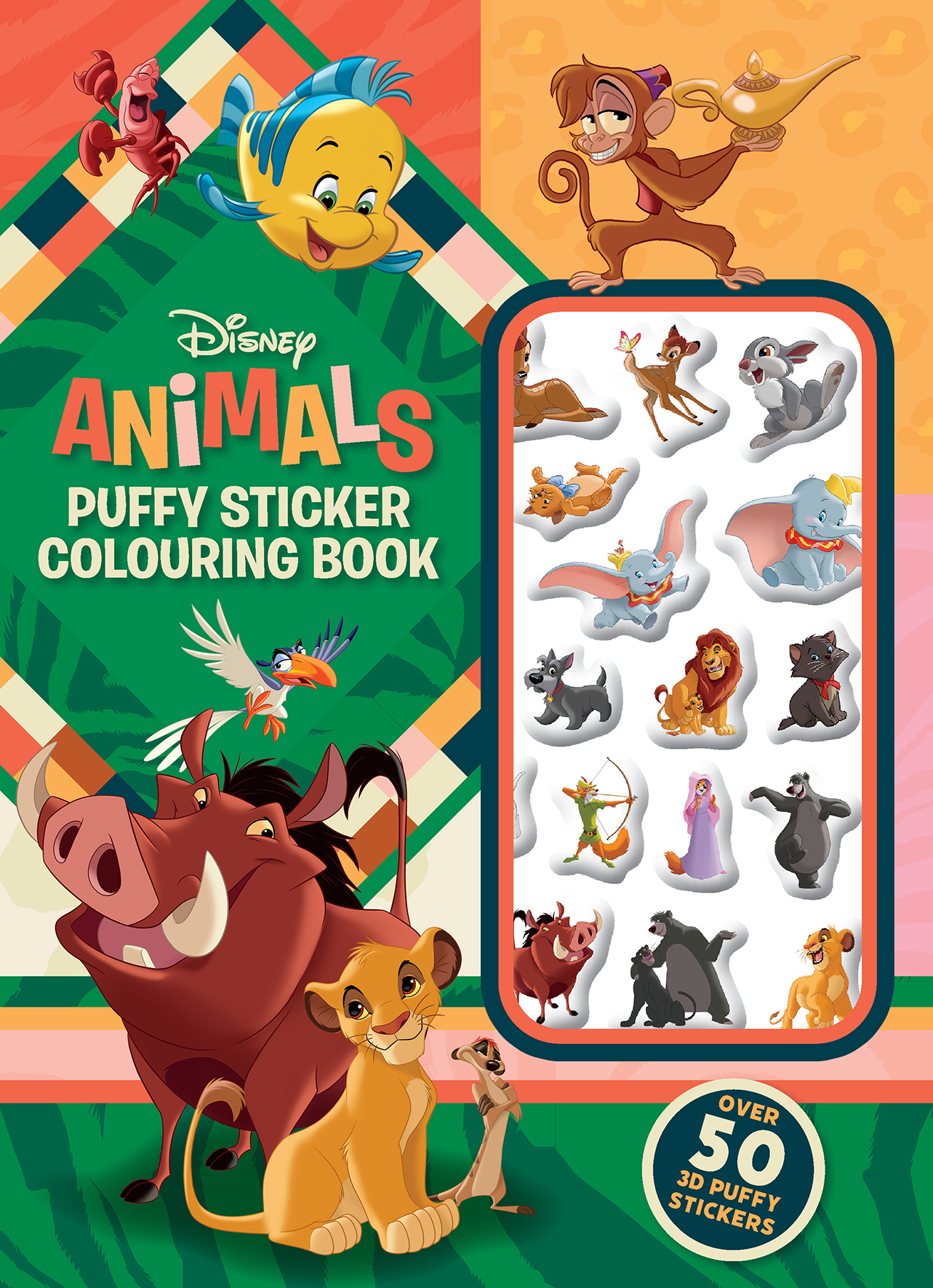 Disney Animals: Puffy Sticker Colouring Book (Starring The Lion King) | Good Reading